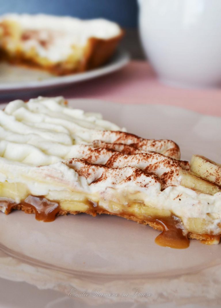 Le Banoffee Pie (tarte à la banane et au caramel) - Emilie Ramène sa Fraise